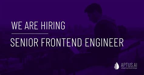 andrea tesei phd on linkedin aptus ai open positions senior frontend engineer