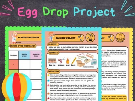 Egg Drop Project Stem Activities And Scientific Method Teaching