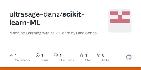 Github Ultrasage Danz Scikit Learn Ml Machine Learning With Scikit Learn By Data School