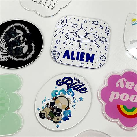 상품 자유형 아크릴 티코스터