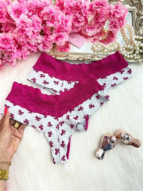 Cottom Underwear Pink Bows Larissa Lanchinni