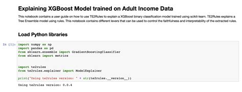 Github Chen2092877te2rules Python Library To Explain Tree Ensembles Using Rules