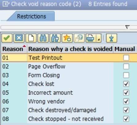 FCH8 Cancel A Check Payment Sapsharks
