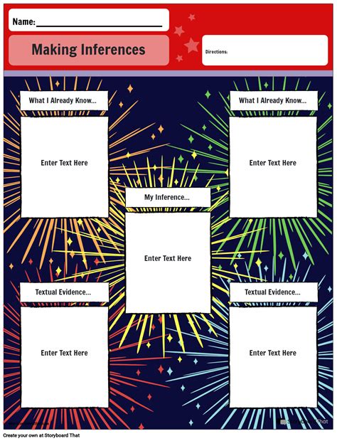 Inference Chart Graphic Organizer Inference Worksheets For Effective