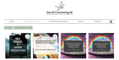CORE KNOWLEDGE Sex Ed Continuing Ed