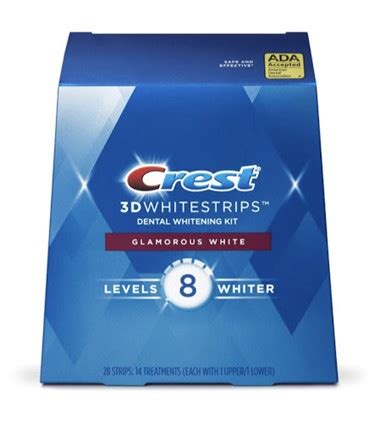 Glamorous White - Отбеливающие полоски Crest 3D White Whitestrips