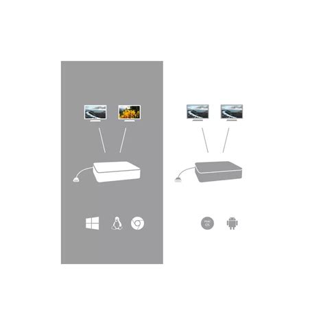 INF I Tec USB C Dual Display Docking Station With Power Delivery 100 W U