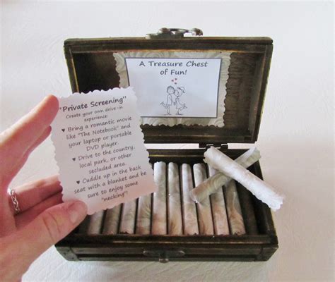 A Treasure Chest Of Fun Date Night Ideas And Sex Coupons In Etsy