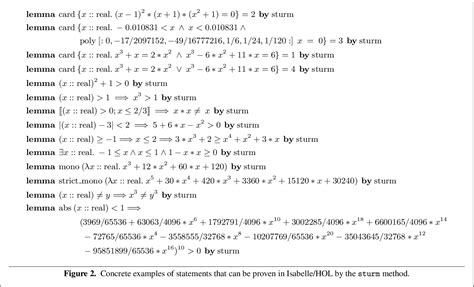 Figure 2 From A Decision Procedure For Univariate Real Polynomials In