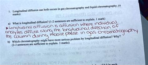 Chromatography And Liquid Chromatography Longitudinal Diffusion Cun Both Occurs In Gas Marks