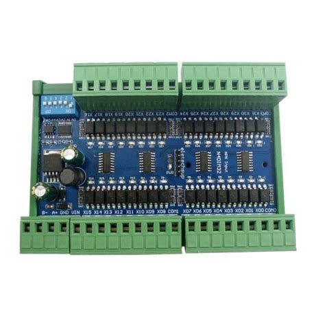 32ch Isolated Digital Input Rs485 Modbus Rtu Controller Dc 12v 24v Plc