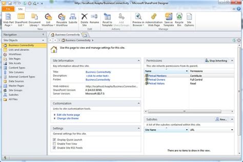 using sharepoint 2010 foundation business connectivity services arild