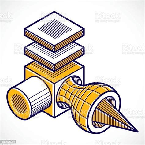 3d 엔지니어링 벡터 큐브와 기하학적 형태를 사용하여 만든 추상적 인 모양 0명에 대한 스톡 벡터 아트 및 기타 이미지 0명