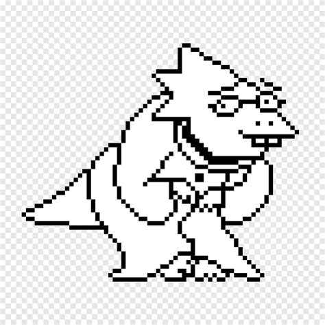 Undertale Alphys Oneshot Flowey Pixel Art Papyrus Angle White Png Pngegg