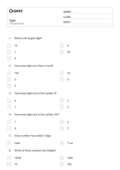 50 Multi Digit Multiplication Worksheets For 1st Class On Quizizz