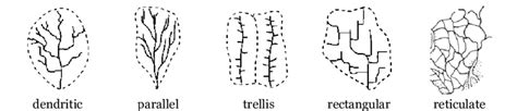 Drainage Pattern Examples Diagrams Modified From Ritter 2006 Download Scientific Diagram