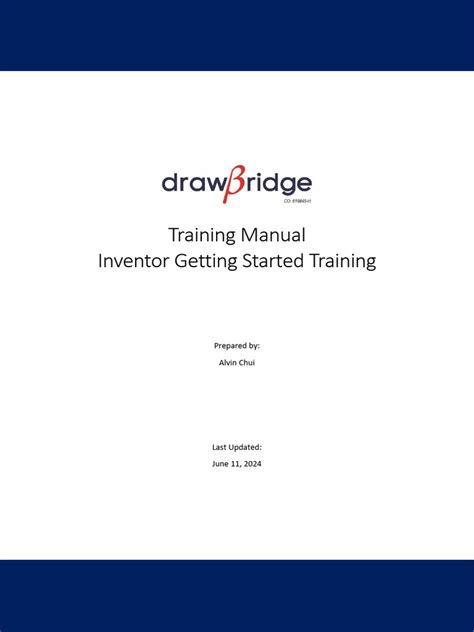 Training Manual Inventor Getting Started Training Pdf Autodesk Software