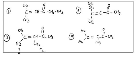 Solved When A 1 1 Mixture Of Acetone And 2 Butanone Is Treated With Base Six Aldol Products