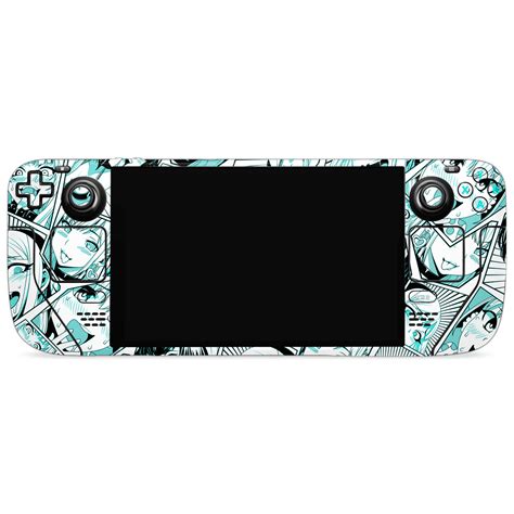 Ahegao Collage Teal Anime Steam Deck Skin Ko Custom Creations