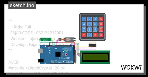RIZKA FULL FAJARCODE Wokwi ESP32 STM32 Arduino Simulator
