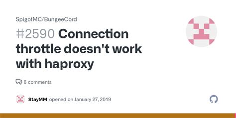 Connection Throttle Doesn T Work With Haproxy Issue Spigotmc Bungeecord Github