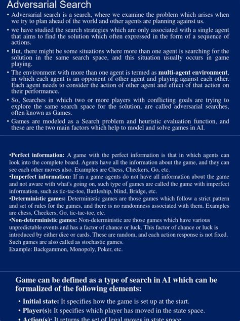 Unit Ii Adversarial Search Pdf Algorithms And Data Structures