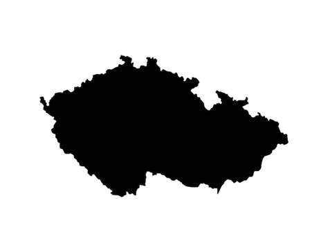 Premium Vector Vector Czech Republic Map On White Background