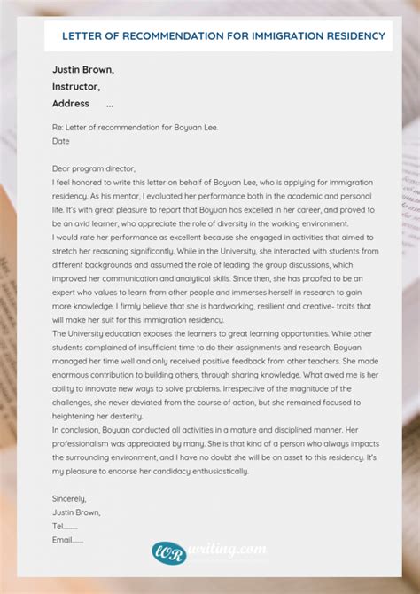 Writing A Letter Of Recommendation For Immigration With Expert
