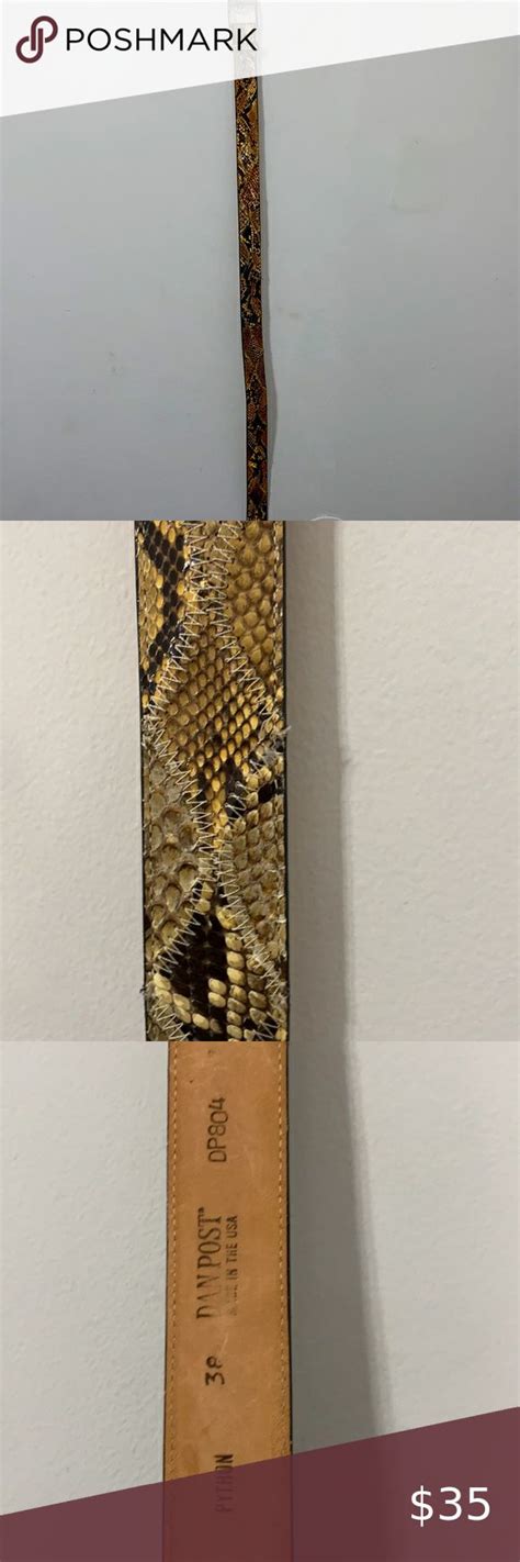 Dan Post Python Belt Sz 38 Belt Python Shop My