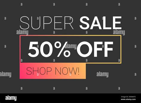 50 Percent Off Sales Stock Vector Images Alamy