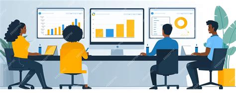 premium photo startup team analyzing metrics on a dashboard wallpaper