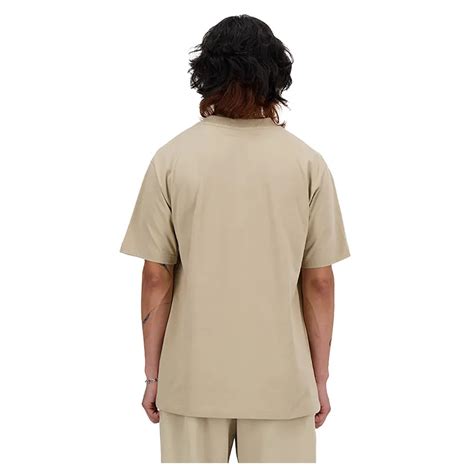 New Balance Athletics Cotton Short Sleeve T Shirt Beige Dressinn