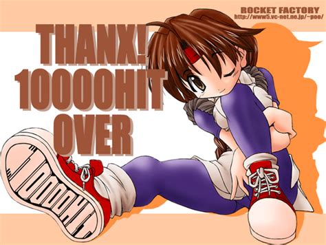 Tonpuu Yuri Sakazaki Ryuuko No Ken Snk The King Of Fighters 1girl Blush Braid Brown Eyes