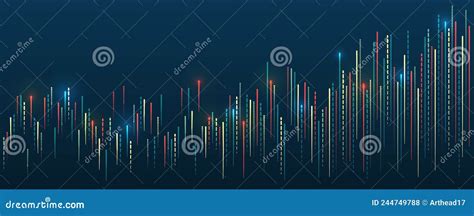 Hi Tech Concept Of Data Structuring Futuristic Fragmentation Of Information Big Data