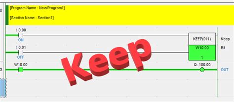 03 Dasar Plc Omron Cp2en Cx Programmer Fungsi Keep Set Dan