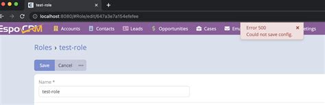 Error While Performing Creatingupdating Roles With Aws S3 Configured