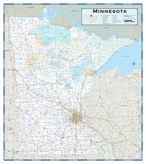 Detailed Minnesota Road Map