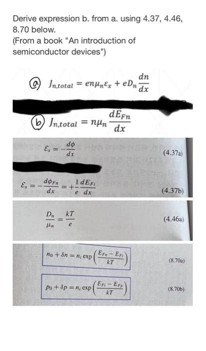 Solved Derive Expression B From A Using 4 37 4 46 8 70 Chegg Com