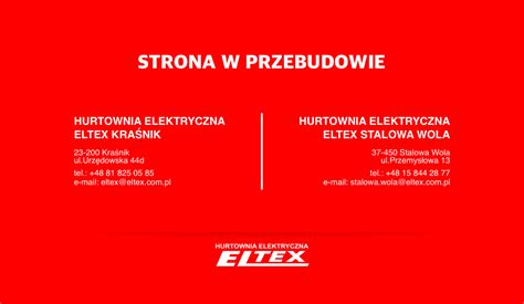 Eltex - Hurtowania elektryczna Kraśnik i Stalowa Wola