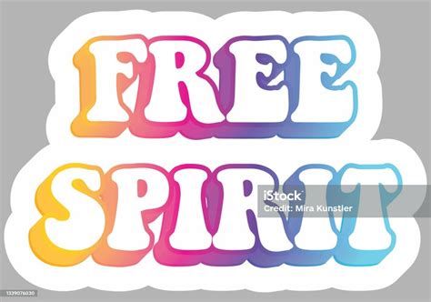 자유로운 영 배경에 격리 된 다채로운 텍스트 문구 스티커 인쇄 할 준비가 되었습니다 트렌디 한 그래픽 디자인 요소 60 년대 펑키 스타일의 복고풍 글꼴 서예 벡터 Eps