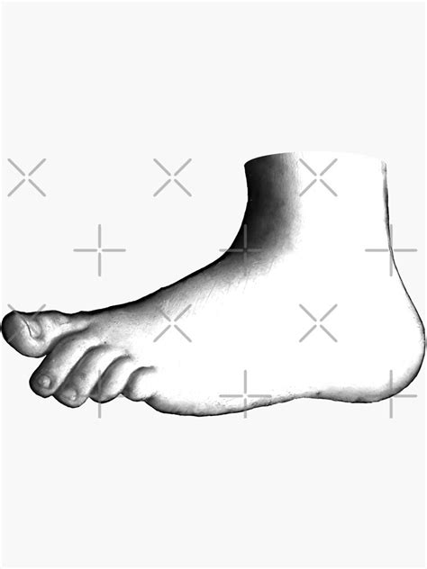 Cupids Foot Aka Monty Python Foot Sticker For Sale By Ertxyz Redbubble