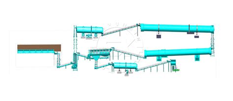 Rotary Drum Granulation Fertilizer Making Plant Basil