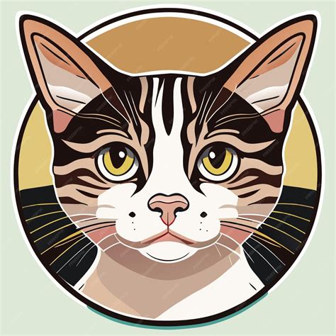 Premium Vector American Wirehair Sticker Illustration
