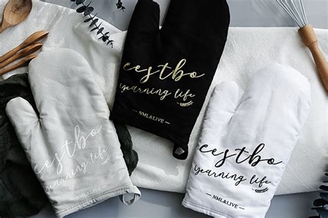 리빙앤소품 레터링 포인트 오븐 냄비 주방장갑 1개 3colors 위시버킷