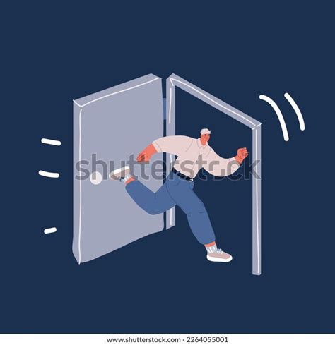 Cartoon Vector Illustration Man Runnig Passing Stock Vector Royalty Free 2264055001 Shutterstock
