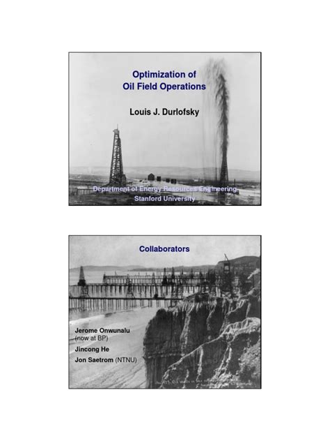 Optimization Of Oil Field Operations Pdf Mathematical Optimization Mathematical Analysis