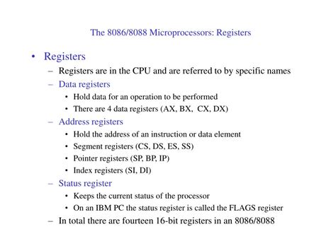 Ppt An Introduction To 8086 Microprocessor Powerpoint Presentation