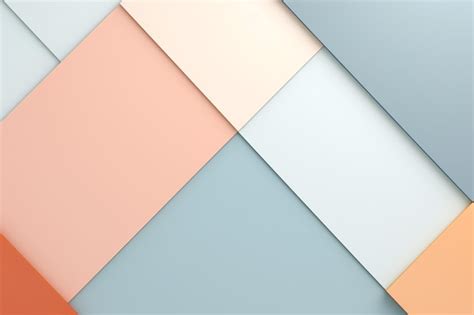 Premium Ai Image Abstract Composition Of Geometric Shapes On Pastel Gradient Background Ai