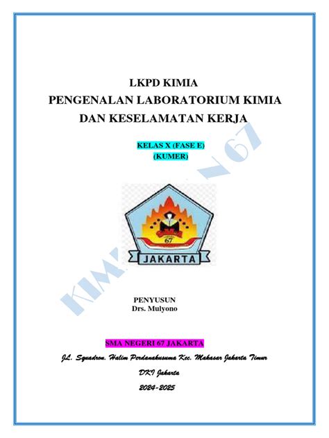 Lkpd X Pengenalan Lab Kimia Dan Keselamatan Kerja Pdf
