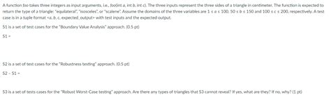 Solved A Function Foo Takes Three Integers As Input